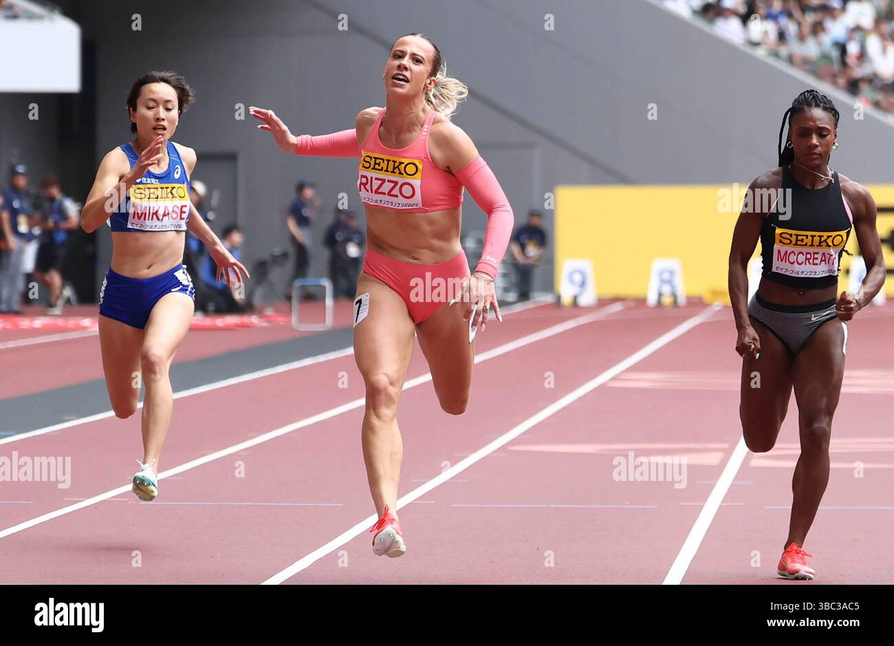 Midori MIKASE of Japan, Bree RIZZO of Australia, Sade MCCREATH of Canada, L-R compete during ...