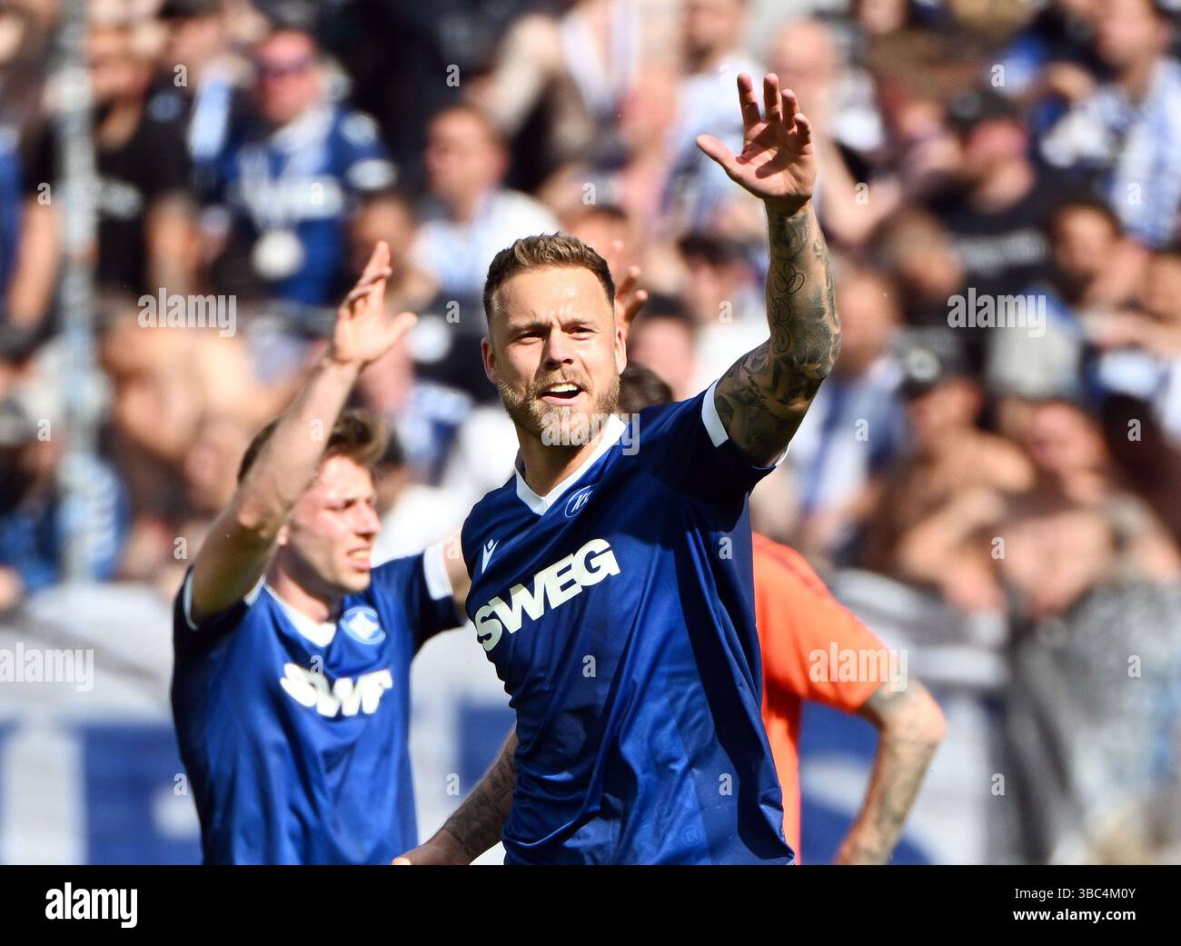 18 mai 2025, Bade-Württemberg, Karlsruhe : Football : Bundesliga 2 ...