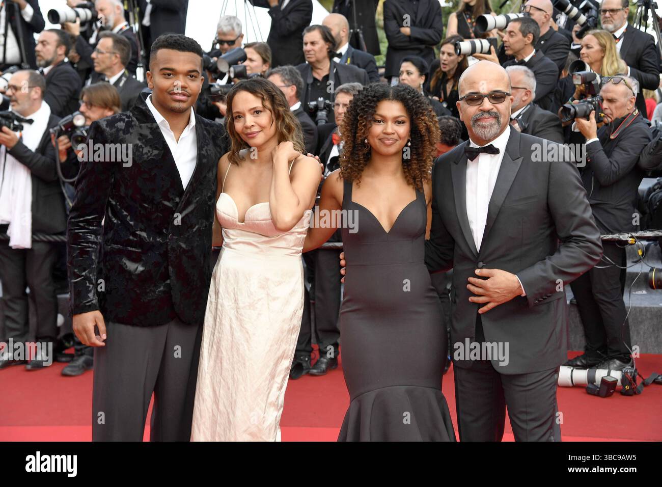Elijah Wright, Carmen Ejogo, Juno Wright und Jeffrey Wright BEI der The Phoenician Scheme ...