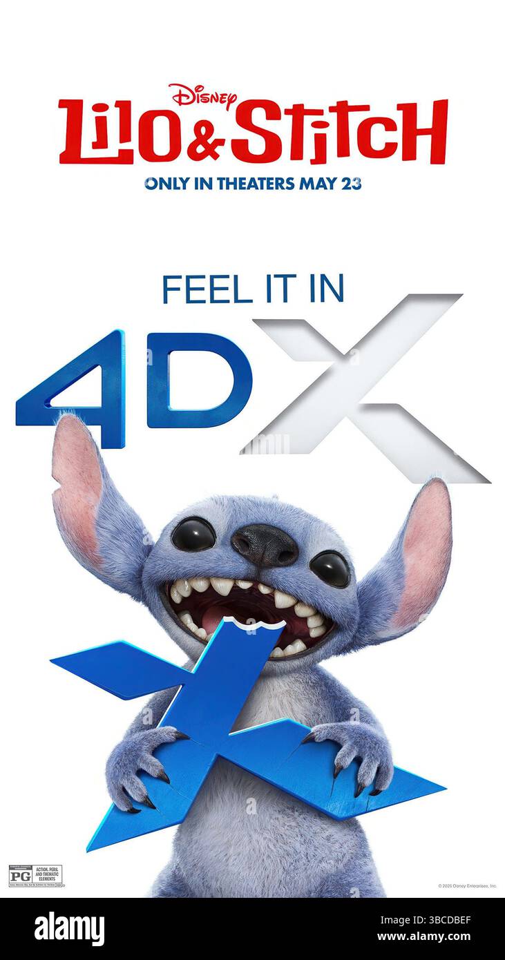 LILO & STITCH, (alias LILO ET STITCH), poster US 4DX, Stitch (voix ...