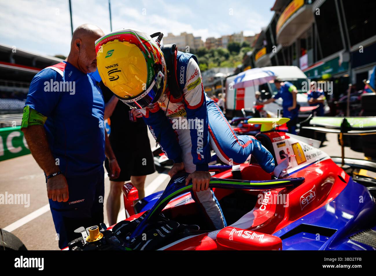 CAMARA Rafael (soutien-gorge), Trident, Dallara F3 2025, portrait lors ...