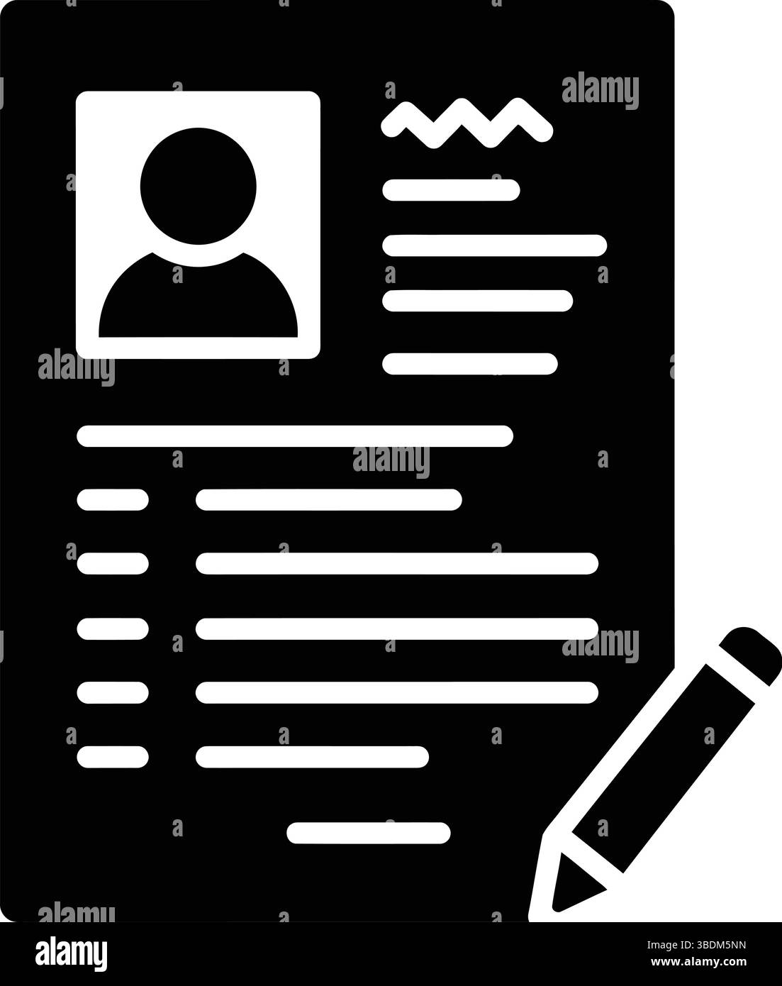 écriture professionnelle Banque d'images vectorielles - Alamy