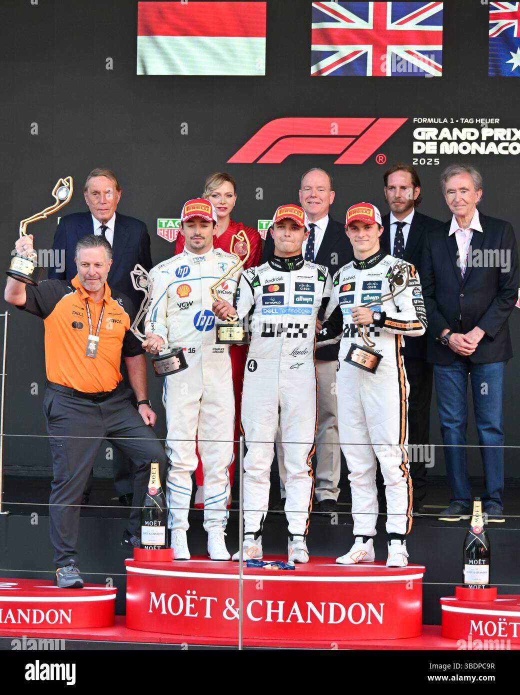 Monaco, Monaco GP 2025, cérémonie de remise des prix en photo ...
