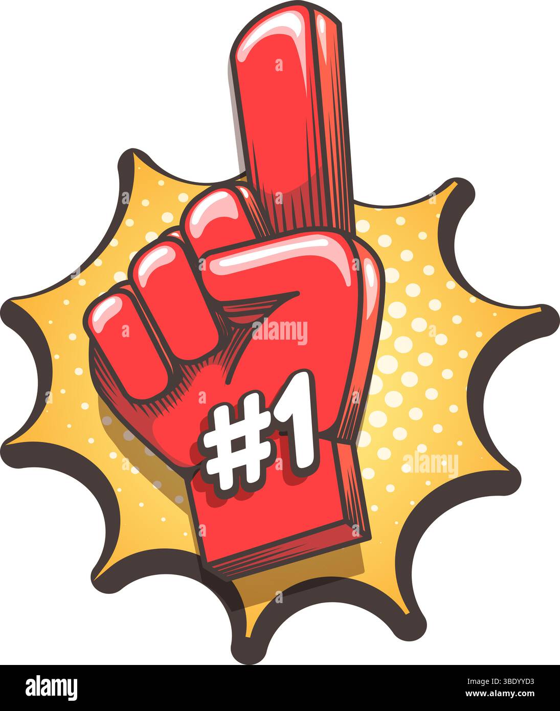 Une main levée Banque d'images vectorielles - Alamy