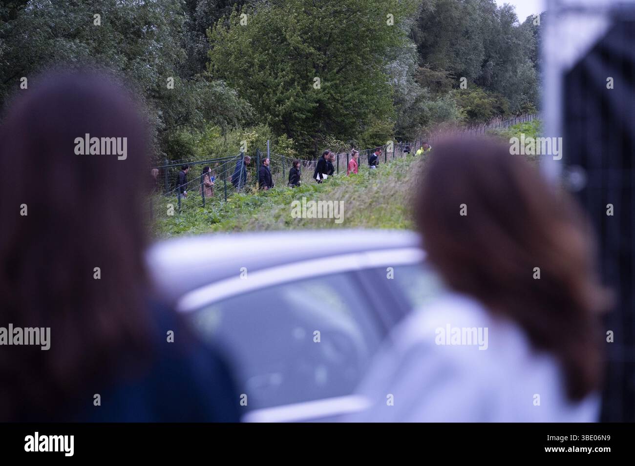 LELYSTAD - le tribunal examine la scène du crime près de Knardijk, où ...