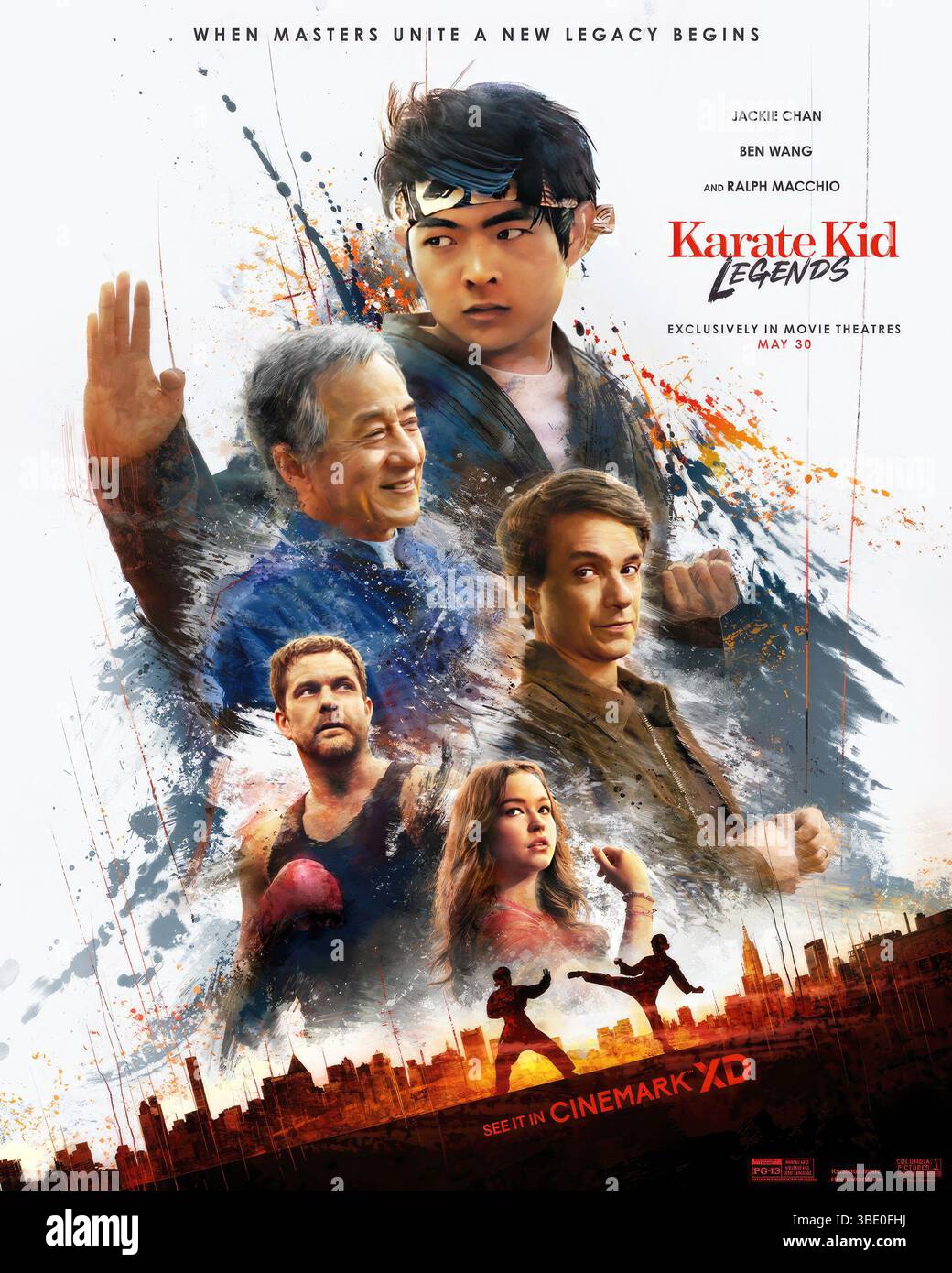 KARATÉ KID : LEGENDS, affiche Cinemark XD américaine, de haut : Ben ...
