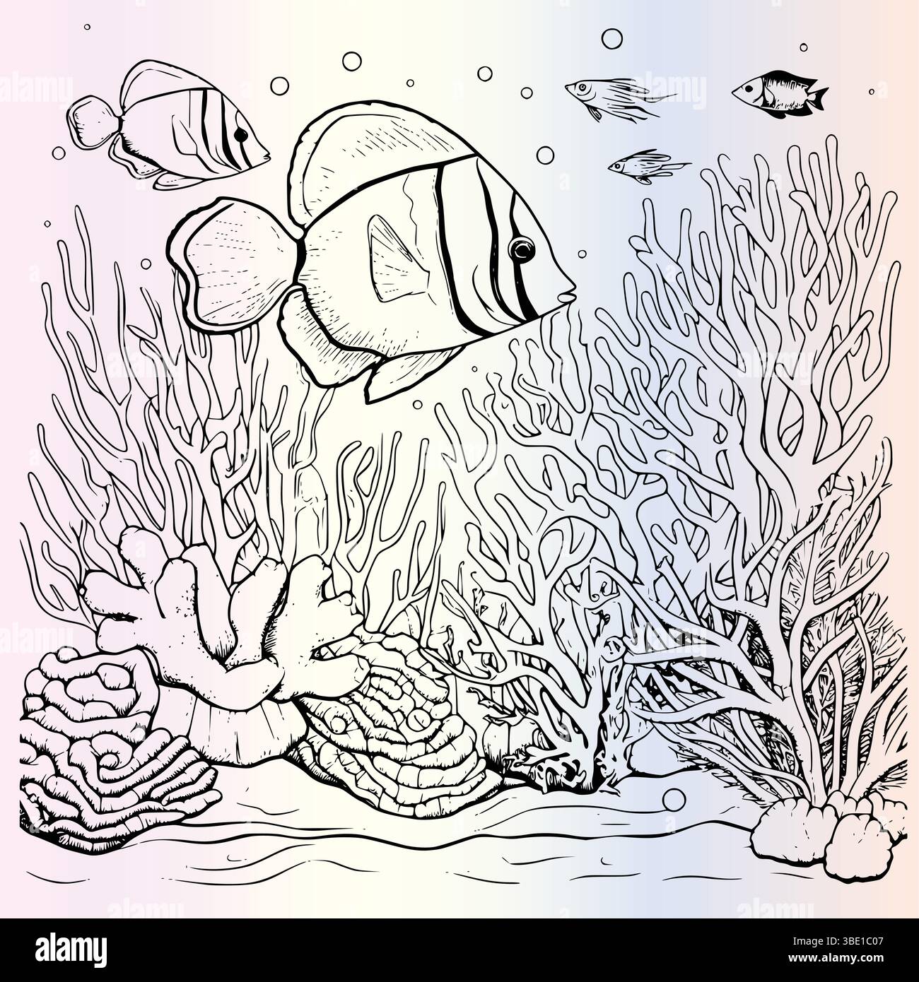 Dibujos para colorear fáciles de colorear Banque d'images vectorielles ...