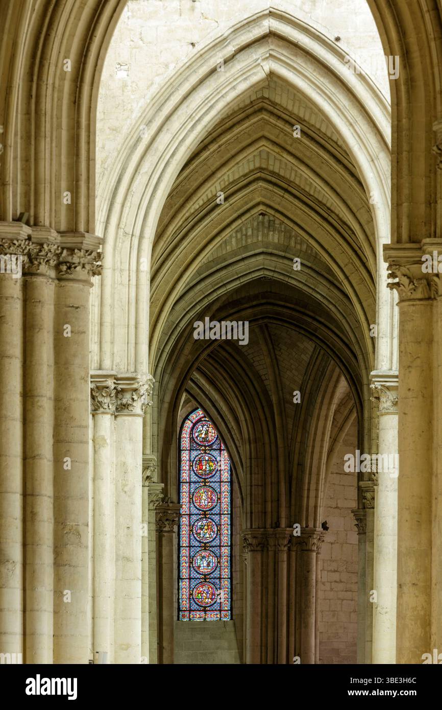 France, aube, Troyes, route du vitrail, cathédrale Saint Pierre et ...