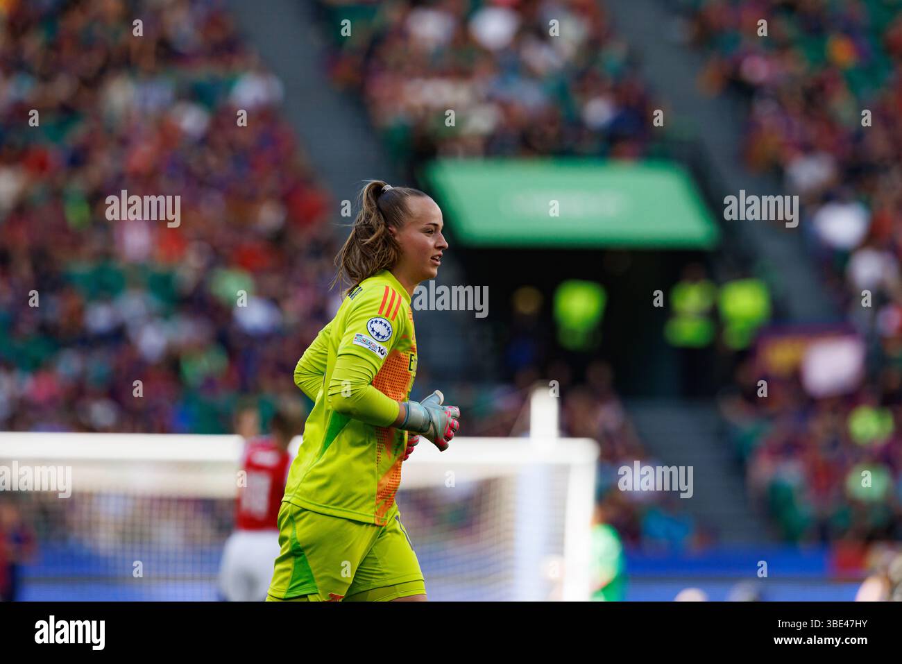 Daphne Van Domselaar vue lors de la finale de l'UEFA Womens Champions ...