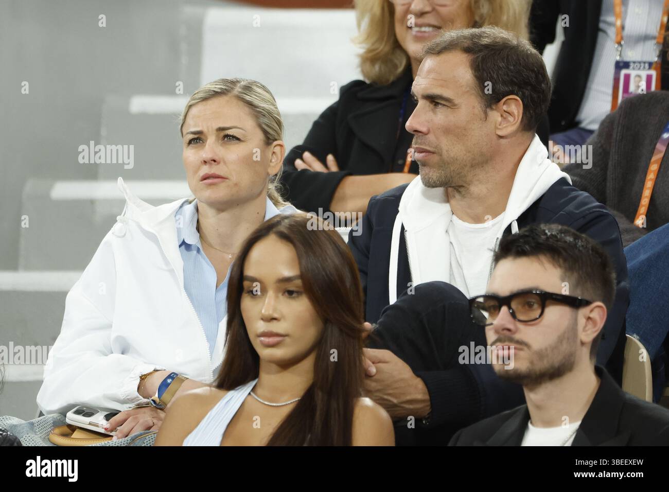 Laure Boulleau et Bruno Cheyrou lors du jour 4 de Roland-Garros 2025 ...