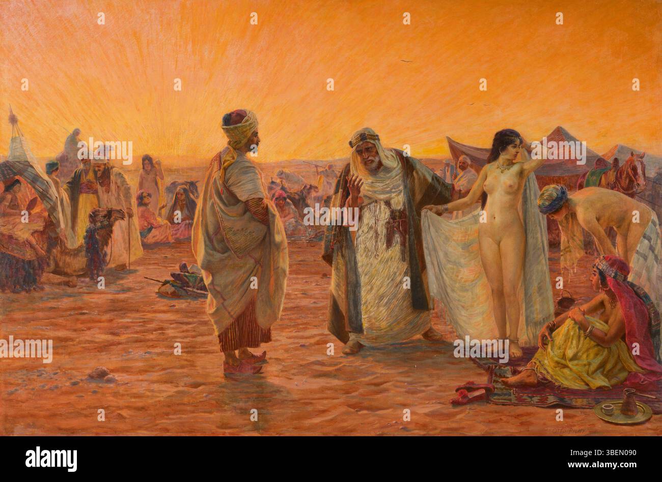 'Au marché des esclaves' d'Otto Pilny, peint en 1916, représente une ...