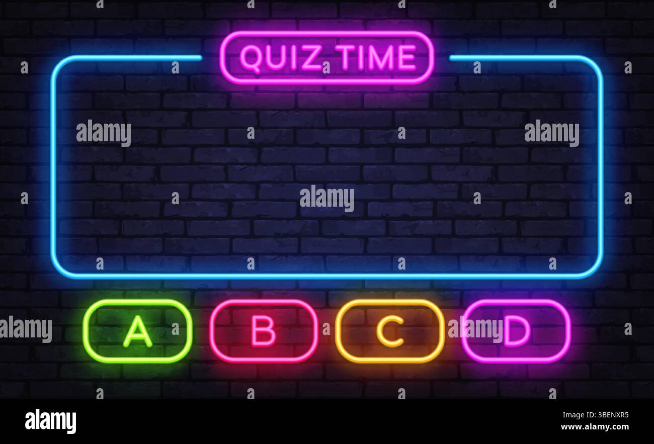 Quiz a b c d Banque d'images vectorielles - Alamy