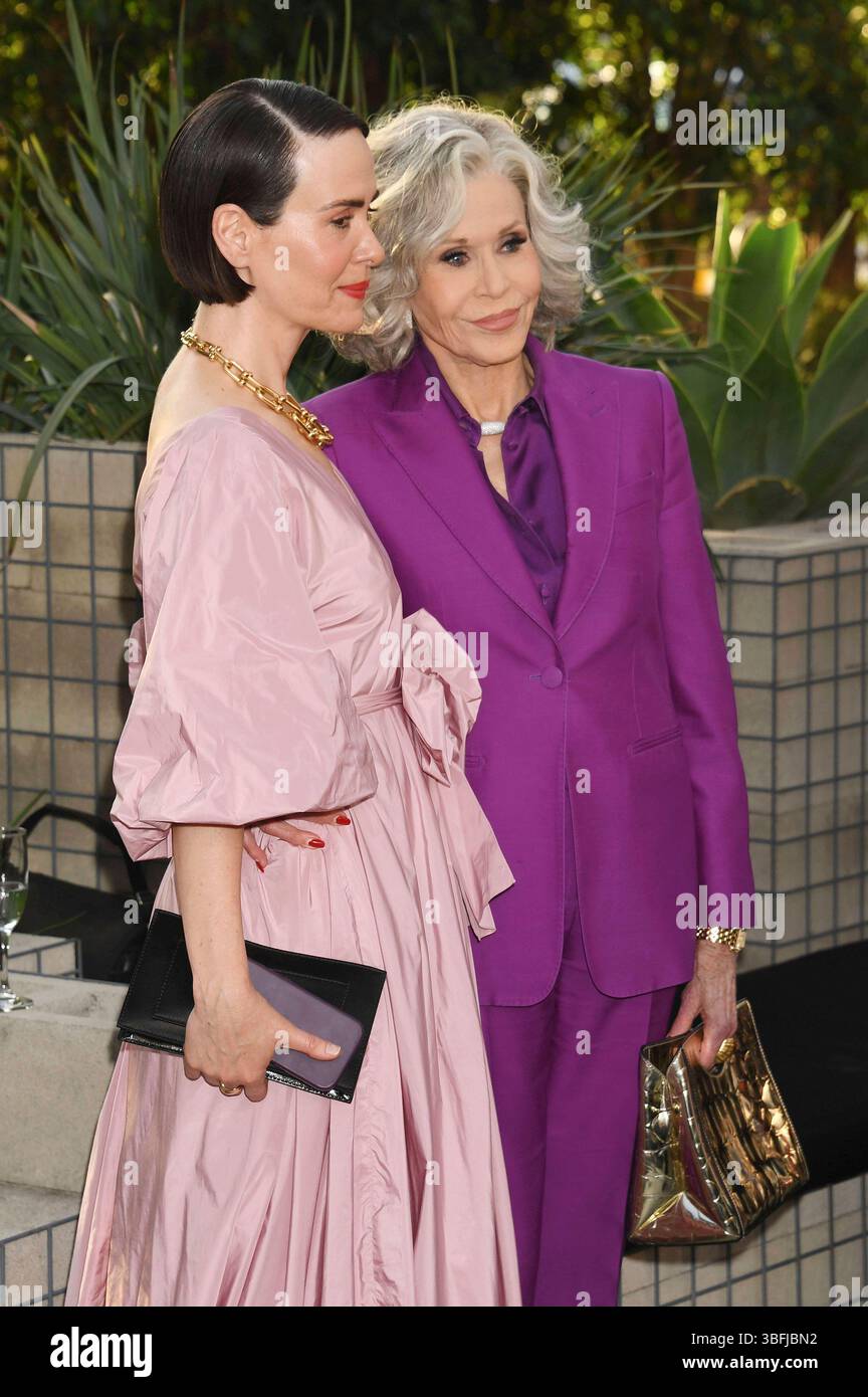 Sarah Paulson und Jane Fonda BEI der MOCA Gala 2025 im The Geffen ...
