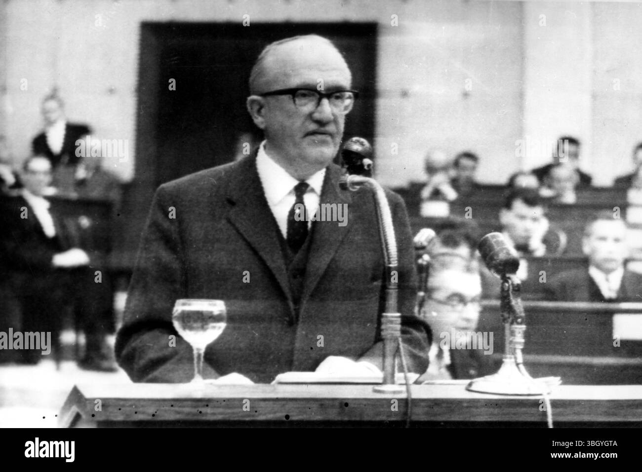 Walter hallstein Banque d'images noir et blanc - Alamy