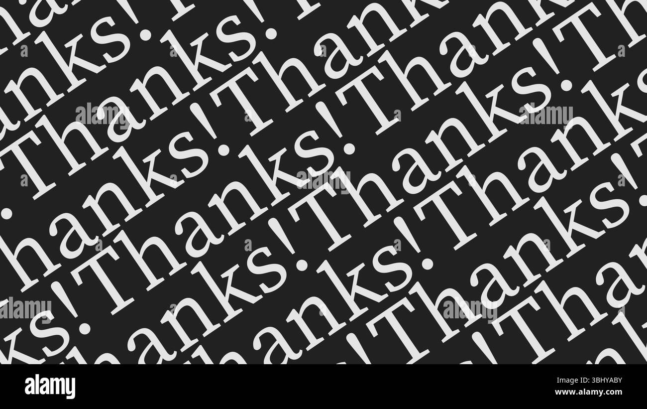 Thank you template Banque d'images noir et blanc - Page 3 - Alamy