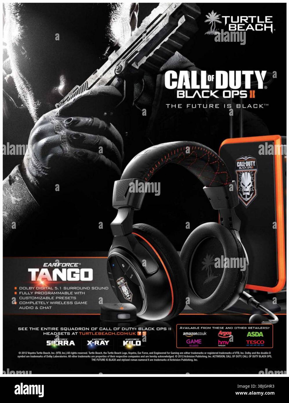 2012 UK Turtle Beach Ear Force Tango & Call of Duty Black Ops II casque ...