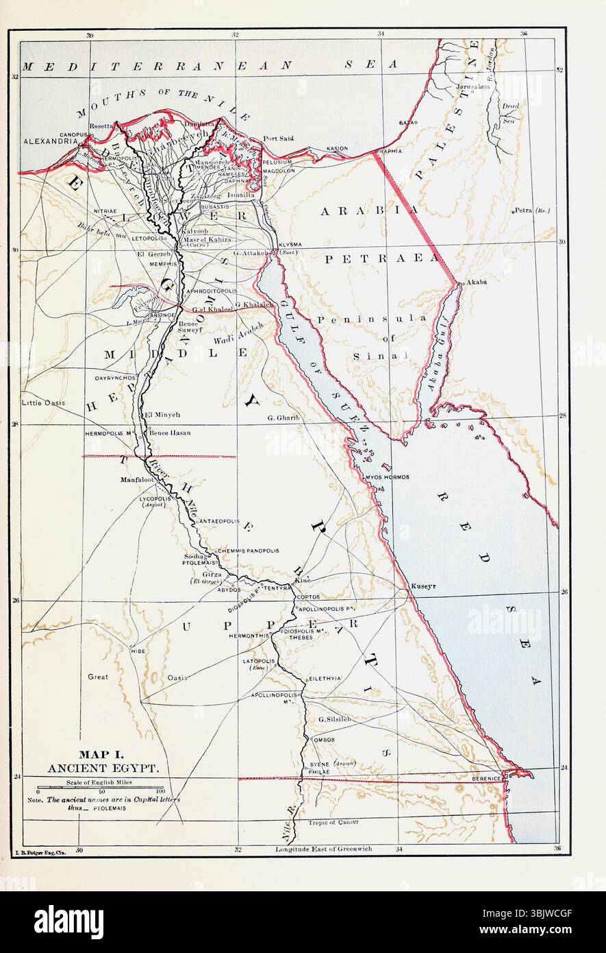 Carte du fleuve nil Banque de photographies et d’images à haute ...