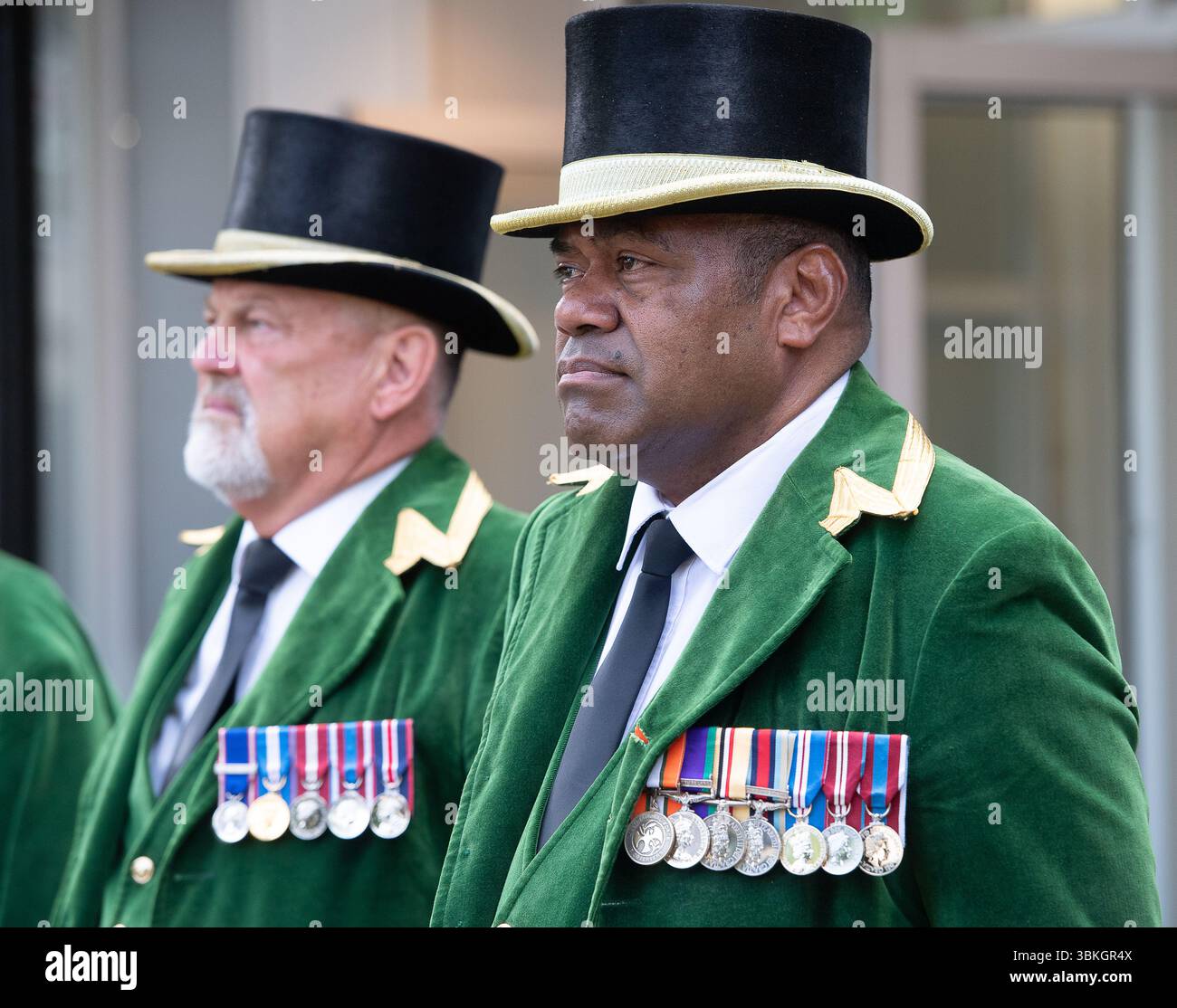 Ascot, Berkshire, Royaume-Uni. 21 juin 2025. Les Greencoats de l ...