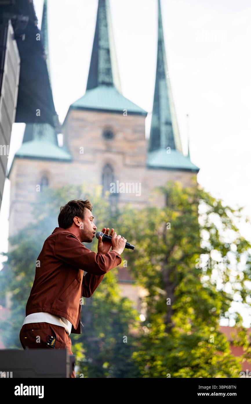 05.07.2025, GER, Kultur / Konzert, Domplatz Open Air 2025, Clueso ALS main Act Stand Clueso ist ...