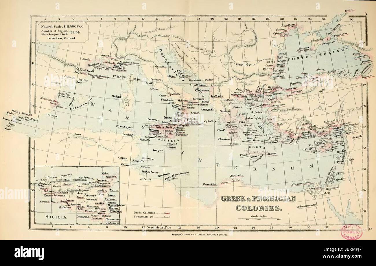 Map of greek colonies Banque de photographies et d’images à haute ...