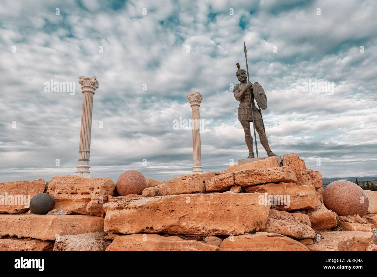 05 mai 2025, Canakkale, Turkiye : statue d'un guerrier de la guerre de ...