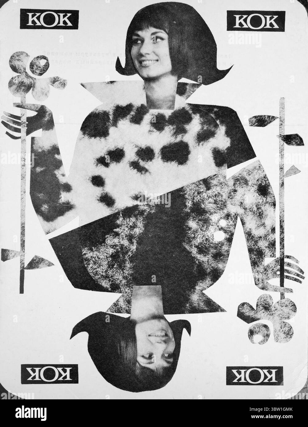 Couverture du magazine de mode Banque d'images noir et blanc - Alamy