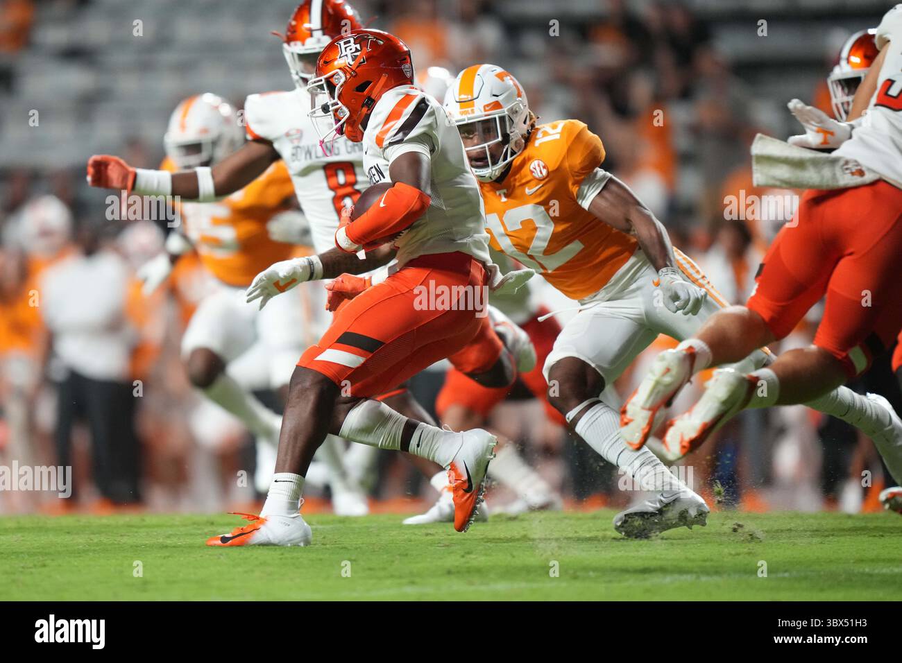 02 septembre 2021 : Tamarion McDonald #12 des bénévoles du Tennessee se ...