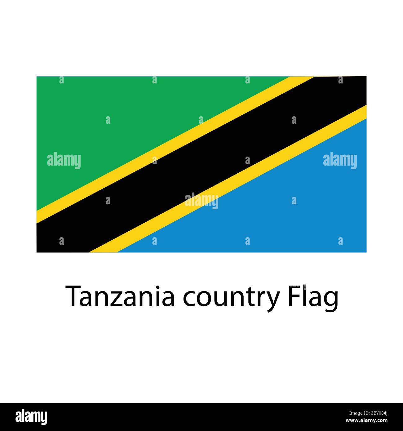 Drapeau national de la tanzanie Banque d'images vectorielles - Alamy