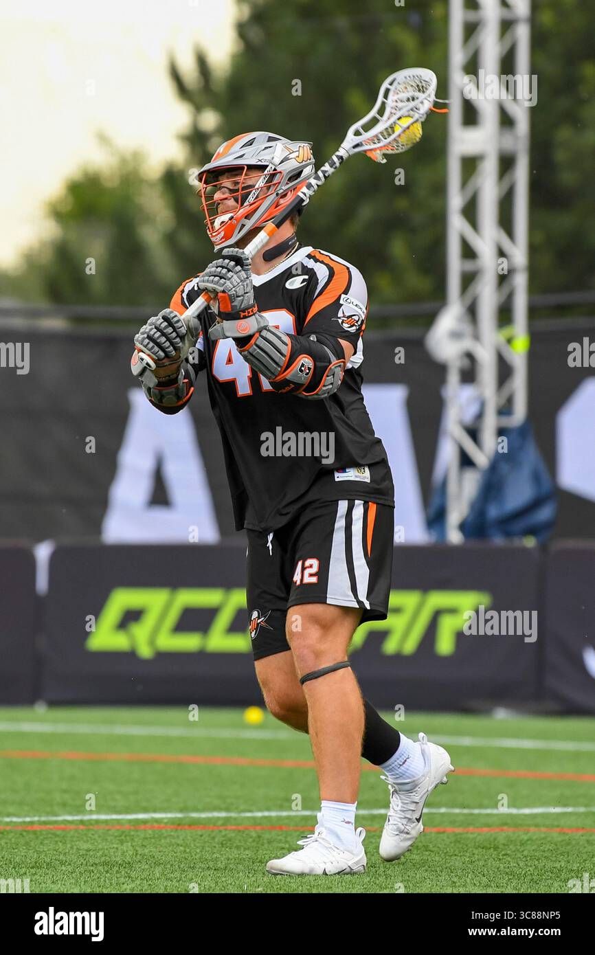 01 août 2025 : attaquant de Denver, Brennan O'Neil (42), lors du match ...