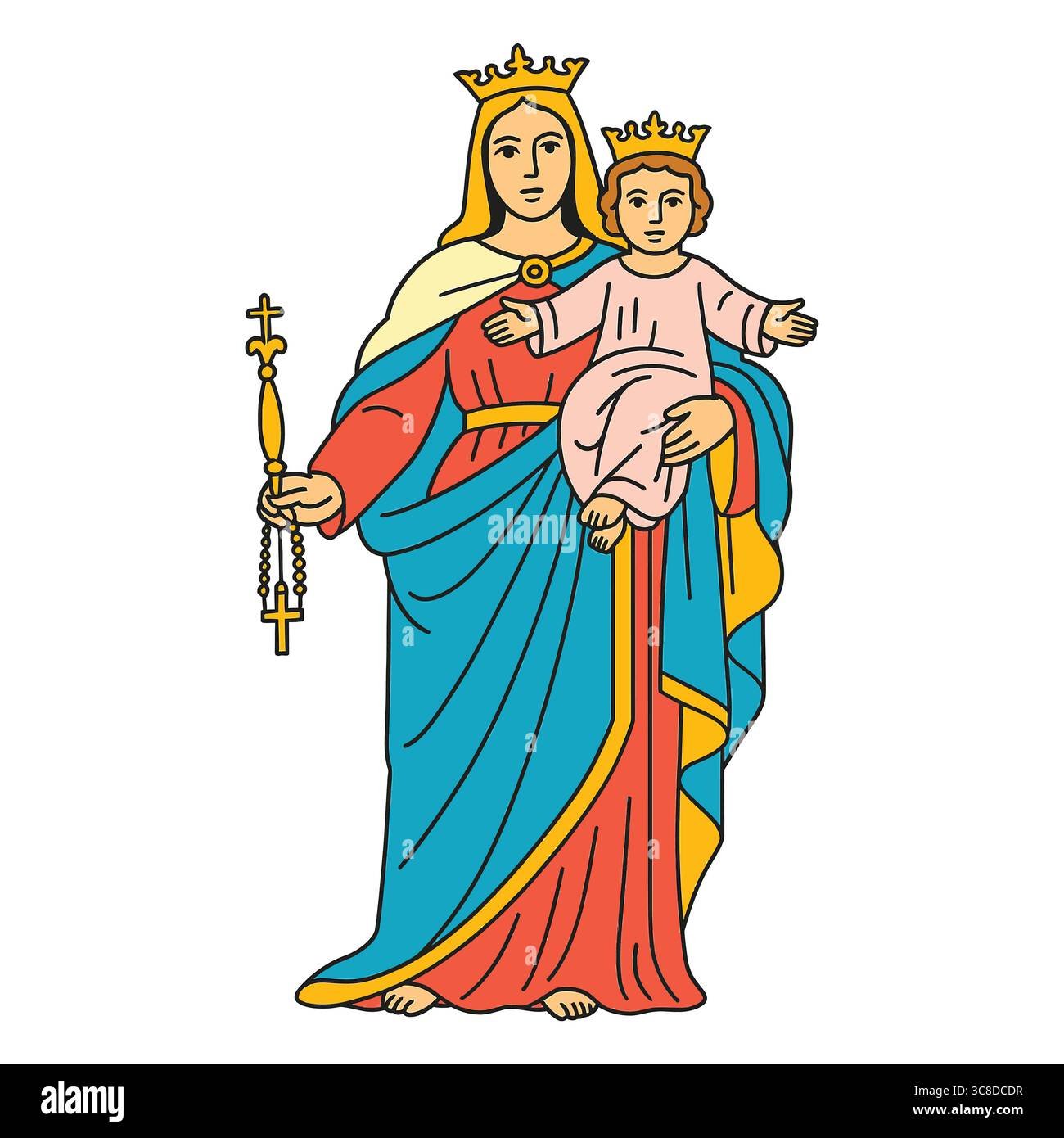 Affiche vierge marie Banque d'images détourées - Alamy