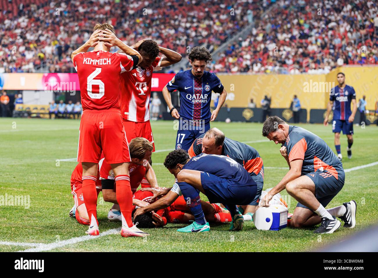 Atlanta, Géorgie - 5 juillet : les joueurs du PSG et du Bayern Munchen ...