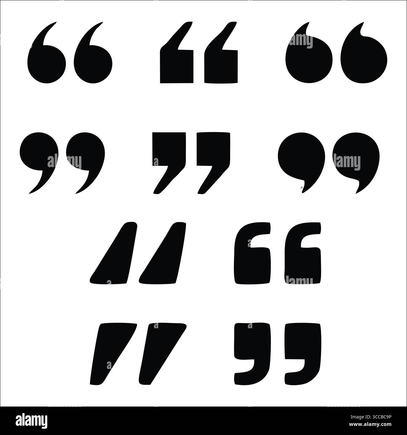Punctuation marks vectors Banque de photographies et d’images à haute ...