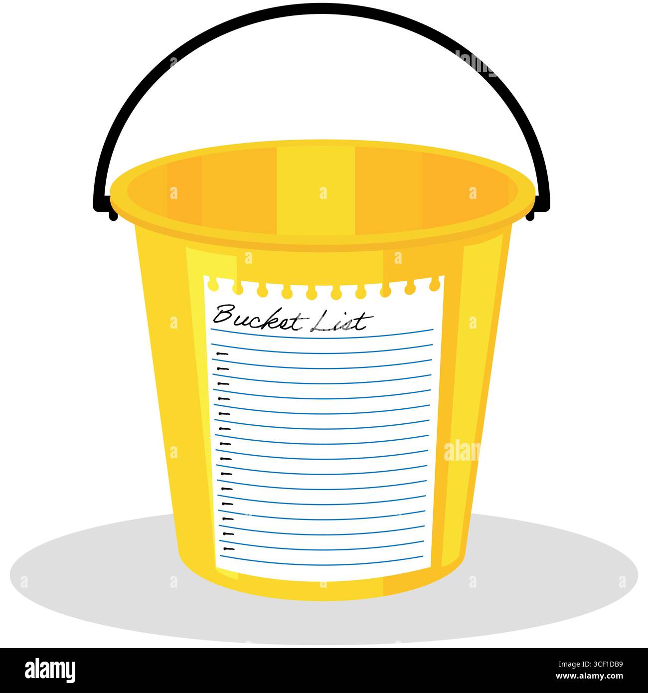 Bucket list Banque d'images vectorielles - Alamy