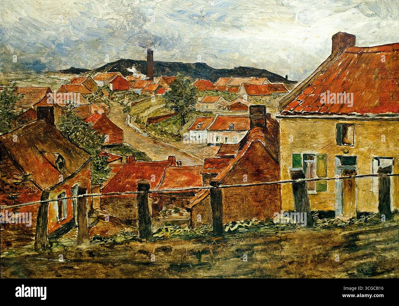 Les toits rouges de Constantin Meunier 1831-1905 Belgique belge , Musée ...