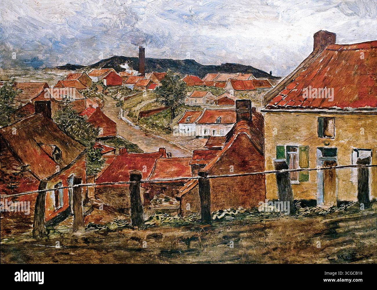 Les toits rouges de Constantin Meunier 1831-1905 Belgique belge , Musée ...