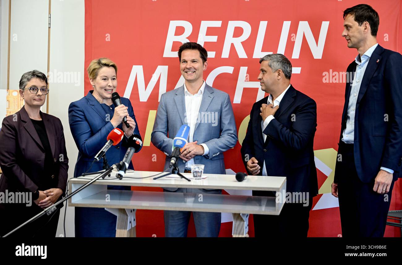 Berlin, Allemagne. 01 Sep, 2025. Nicola Böcker-Giannini (gauche-droite ...