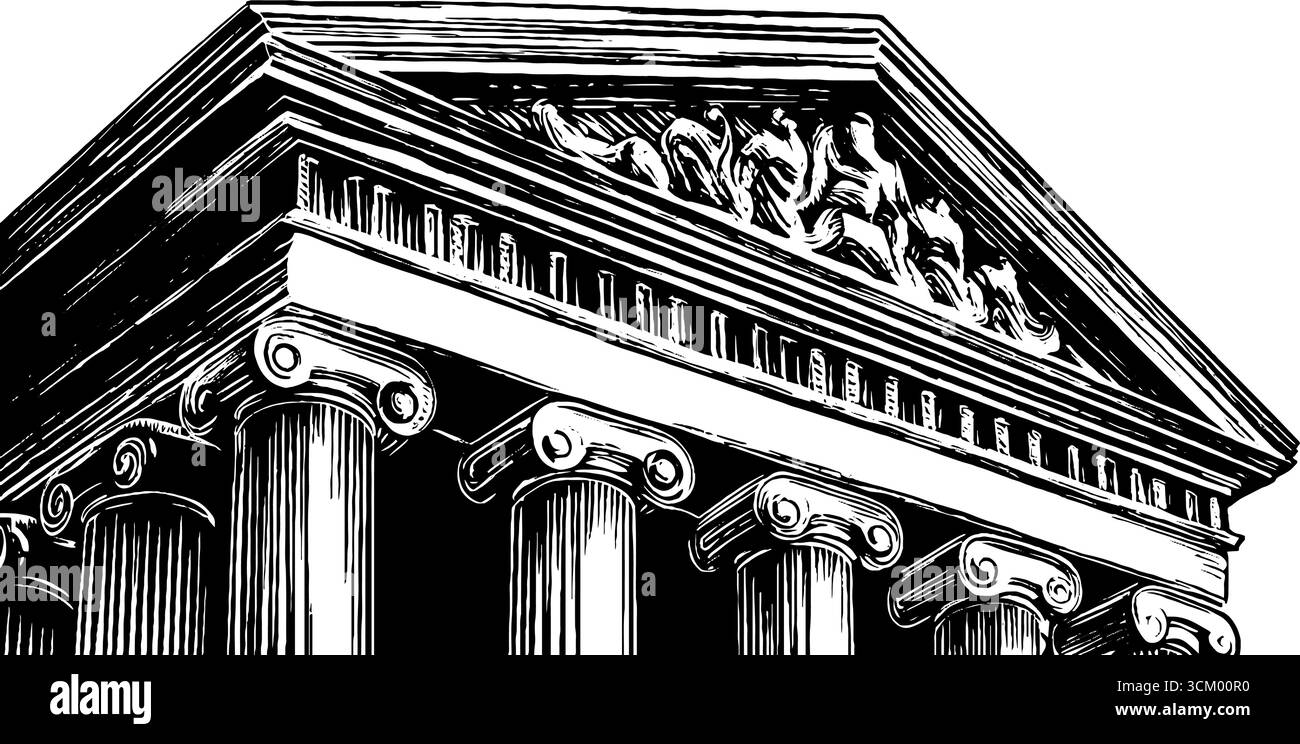 Architrave portique grec Banque de photographies et d’images à haute ...