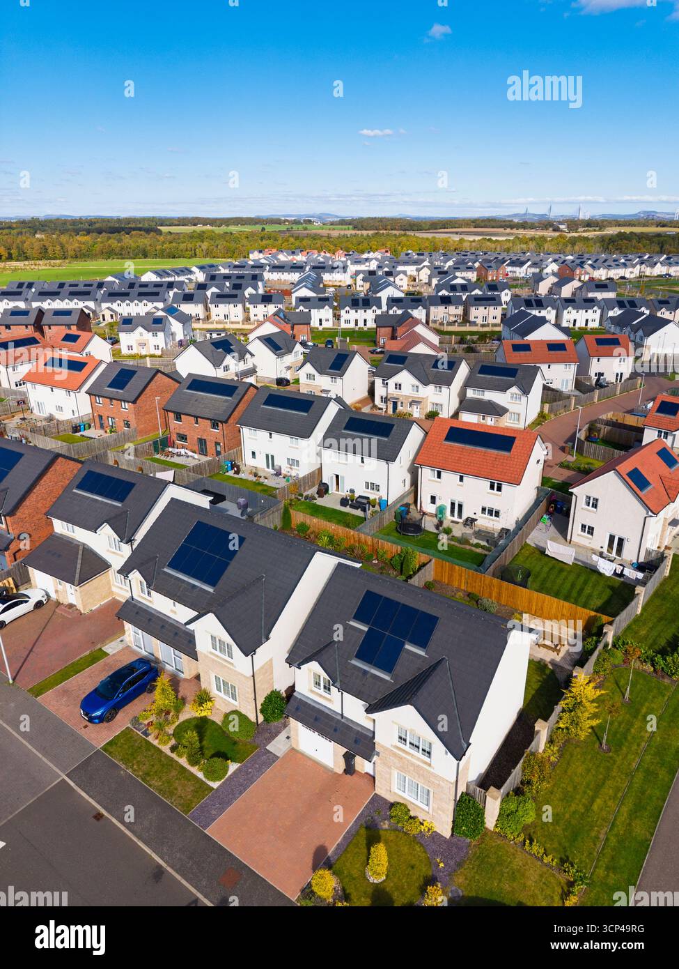 Drone de maisons neuves Banque de photographies et d’images à haute ...