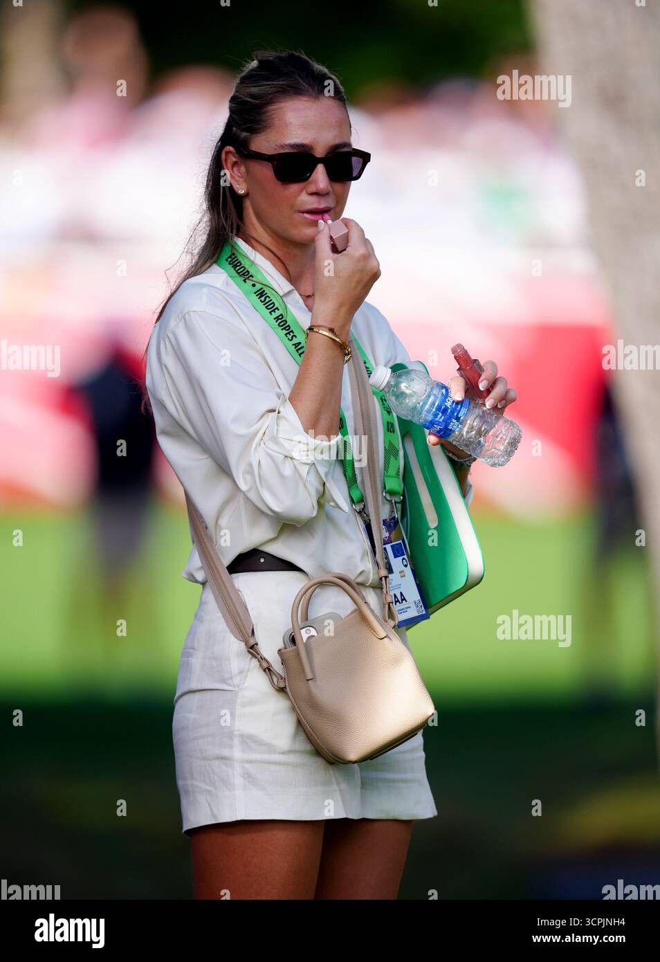 Olivia Peet Partenaire De Ludvig Aberg Lors Des Foursomes Du Matin Le