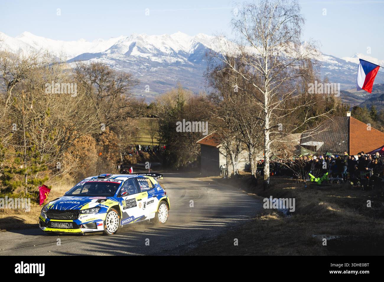 30 KOHN Filip, WHITTOCK Ross, Skoda Fabia RS Rally2, action lors du ...