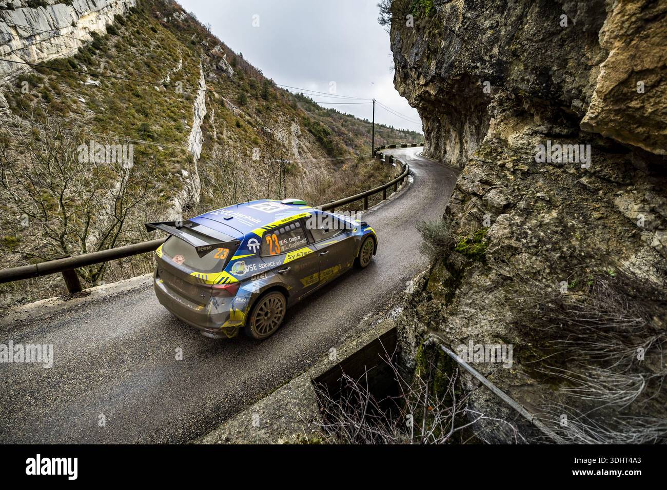 23 DAPRÃ ? Roberto, GUGLIELMETTI Luca, Skoda Fabia RS Rally2, action ...