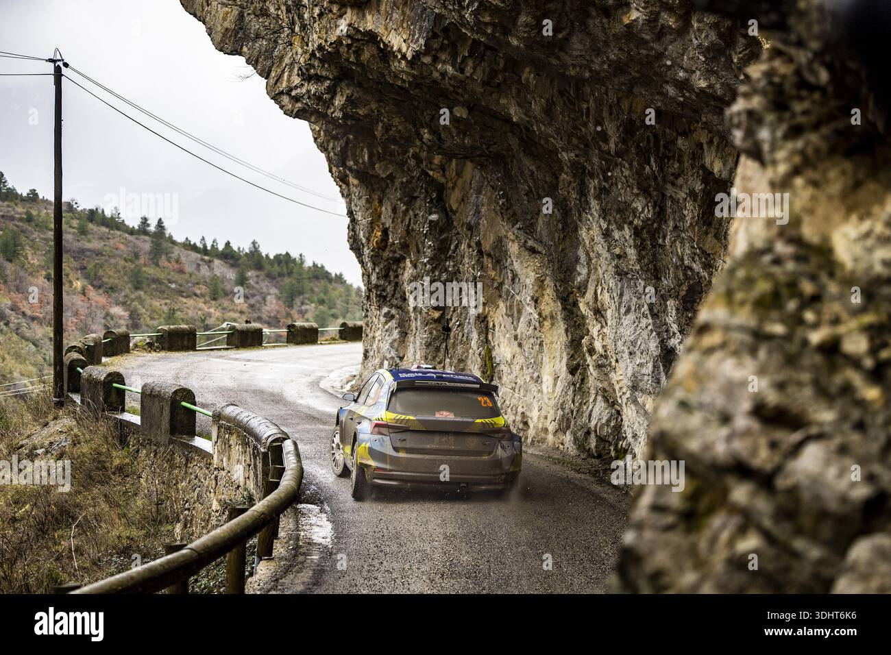 23 DAPRÃ ? Roberto, GUGLIELMETTI Luca, Skoda Fabia RS Rally2, action ...