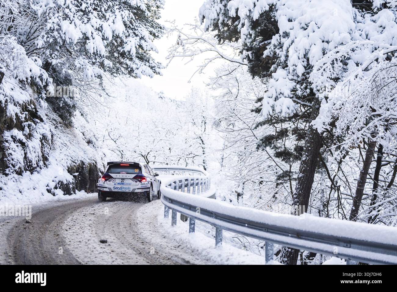 37 molle Amaury, DUBOIS Alex, Skoda Fabia RS Rally2, action lors du ...