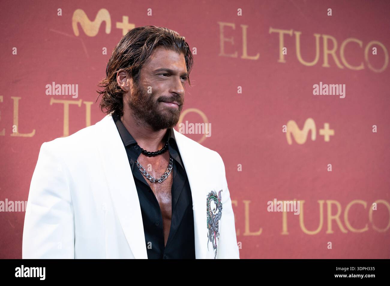 L'acteur turc Can Yaman lors de la présentation de sa nouvelle série ...
