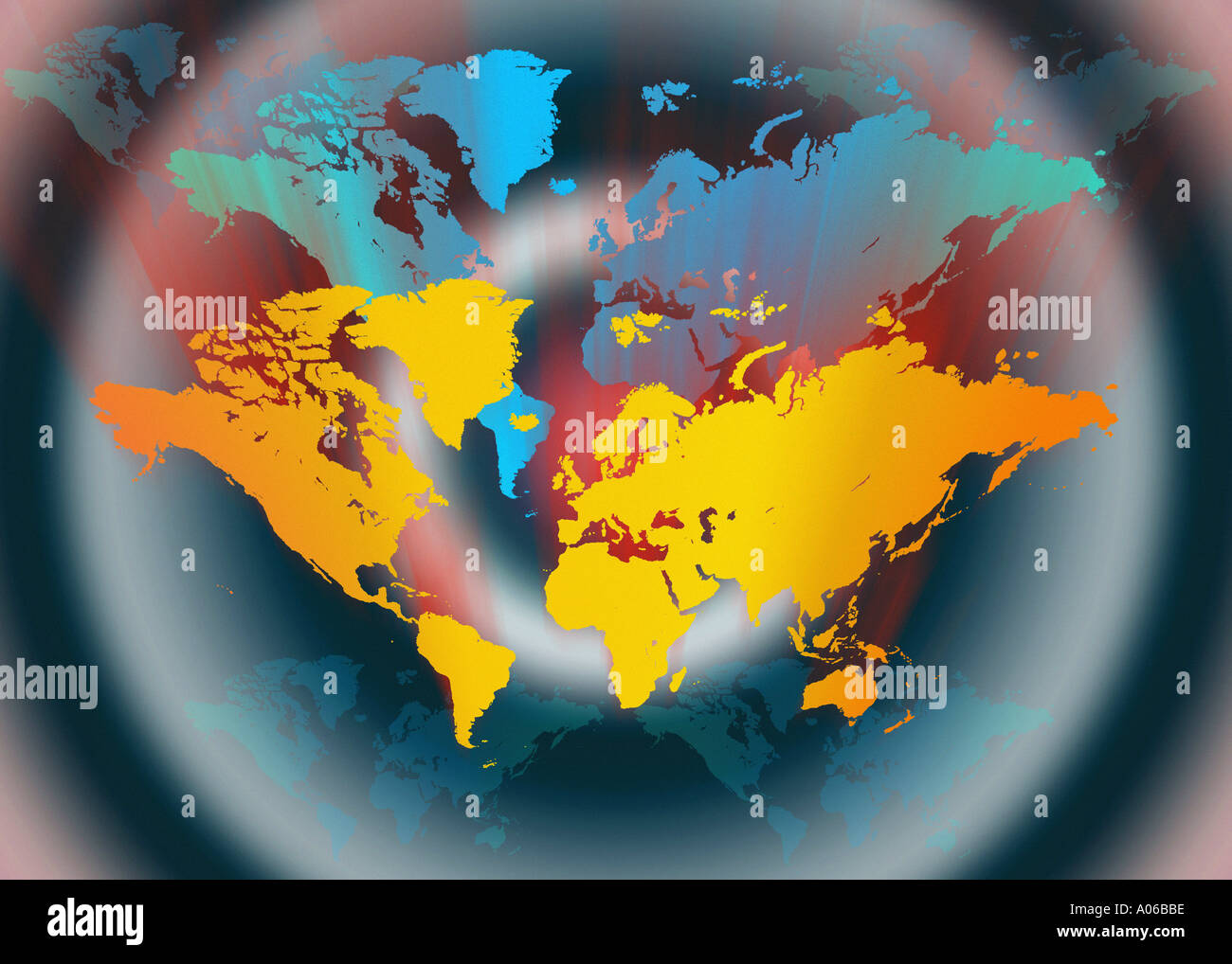 Global south map Banque de photographies et d’images à haute résolution ...