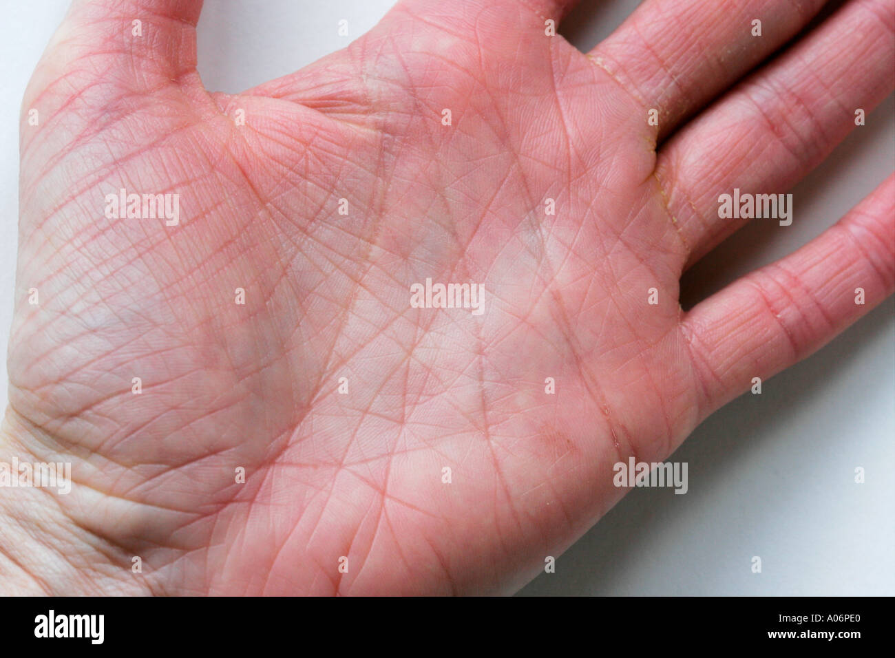 A palmistry map the hand Banque de photographies et d’images à haute ...