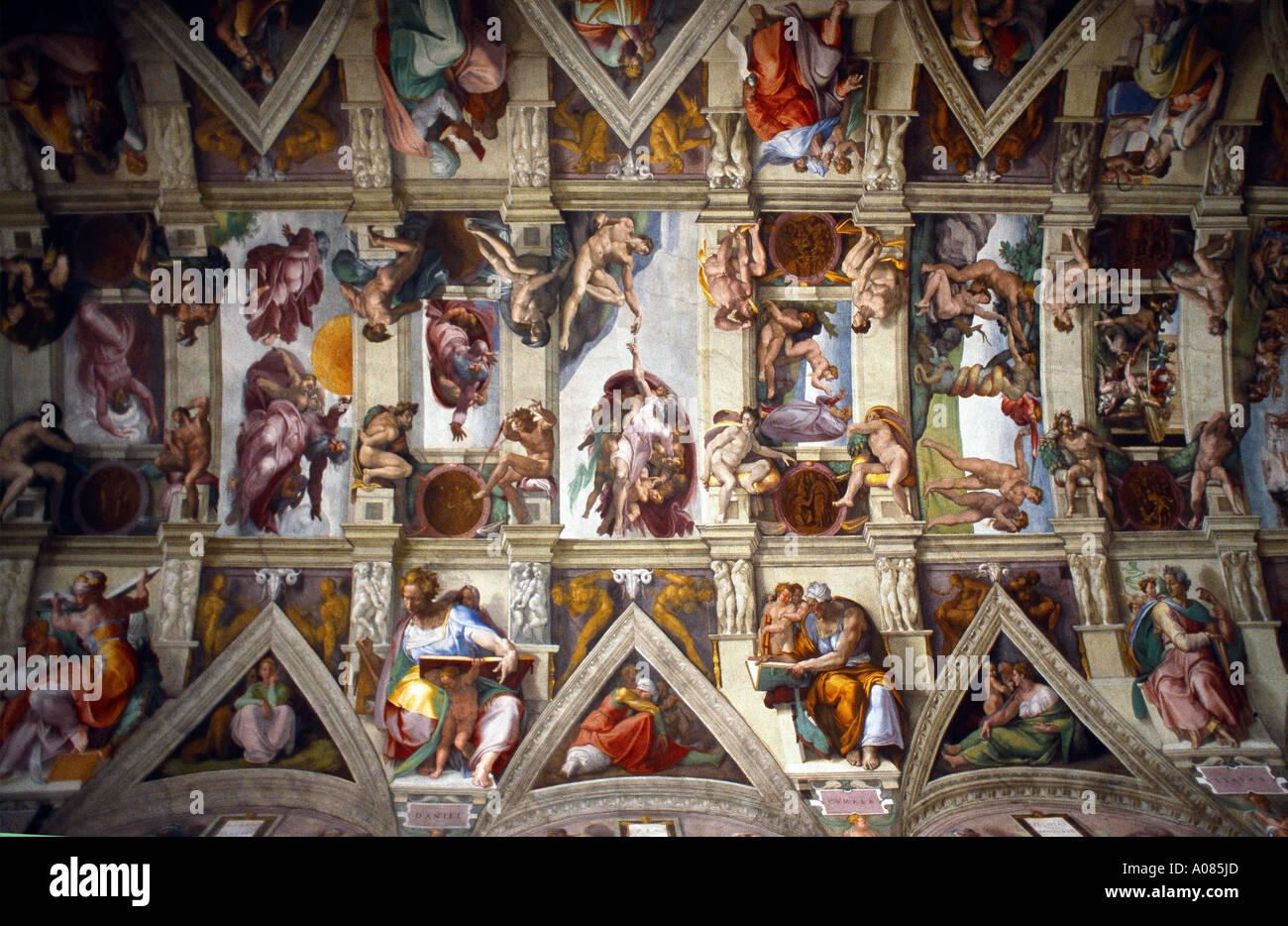 La chapelle sixtine adam et eve Banque de photographies et d’images à haute résolution - Alamy