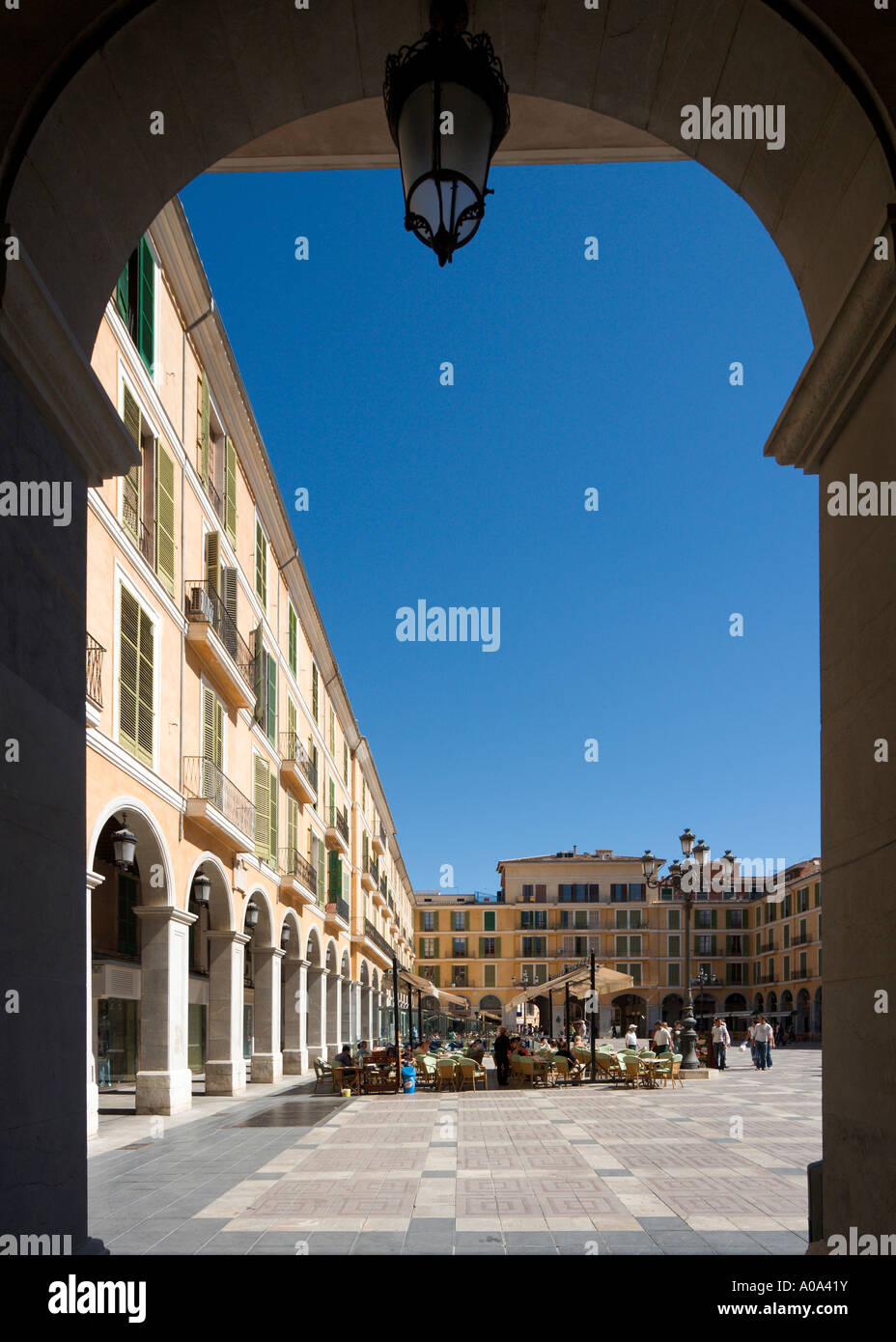 La Plaza Mayor (place principale), Palma, Majorque, Îles Baléares ...