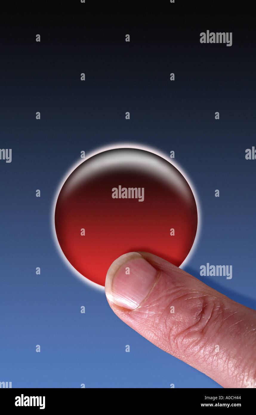 Bouton rouge Banque de photographies et d’images à haute résolution - Alamy