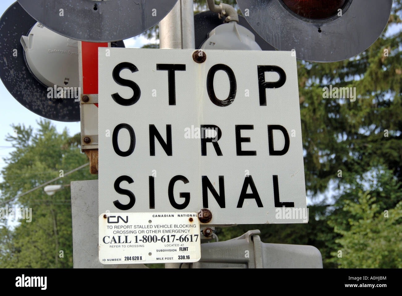 Signal de chemin de fer usa Banque de photographies et d’images à haute ...